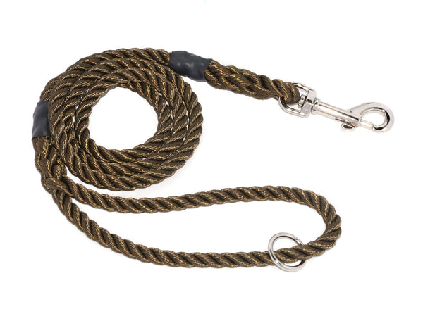 KJK Ropeworks - 8mm Diameter Recycled Rope Clip Lead - Nickel Plated ...